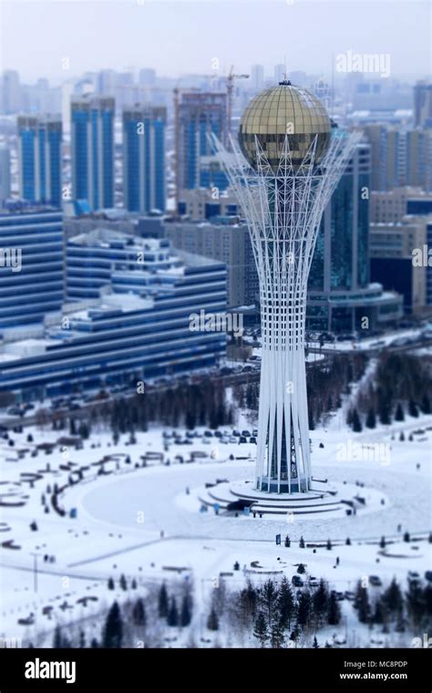 The Capitals Skyline And The Bayterek Tower At 24 Degrees Celsius In