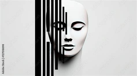 Vector Logo Of Imagination Made With Lines Dissolving Stock Illustration Adobe Stock