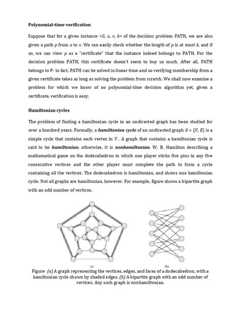Polynomial Time Verification Pdf Graph Theory Theoretical Computer Science