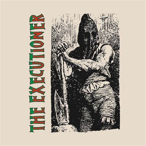 Premium Vector Executioner Halloween Bad Print Old Retro Vintage