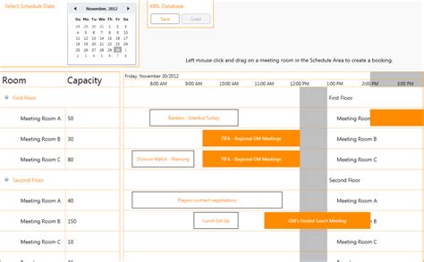 Solutions Schedule For Wpf