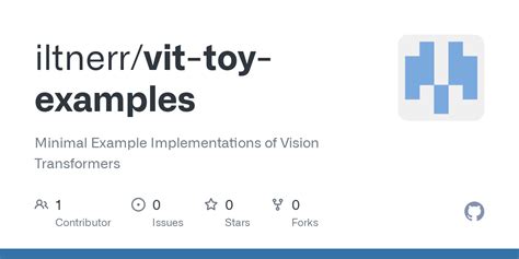 Github Iltnerrvit Toy Examples Minimal Example Implementations Of Vision Transformers