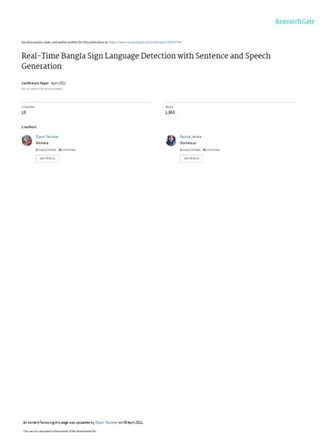 bangla sign language detection pdf