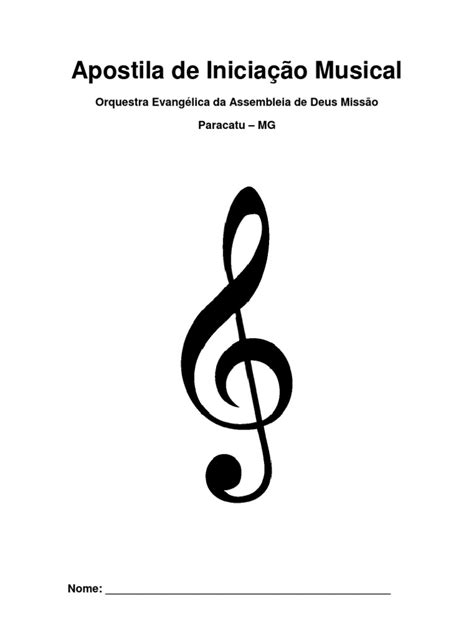 Apostila De Iniciação Musical Pdf