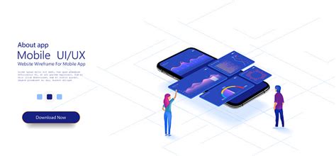 사람들이 작업 하 고 스마트 폰과 그래프와 상호 작용 합니다 데이터 시각화 개념입니다 등각 투영 그림 디지털 생성 이미지에 대한