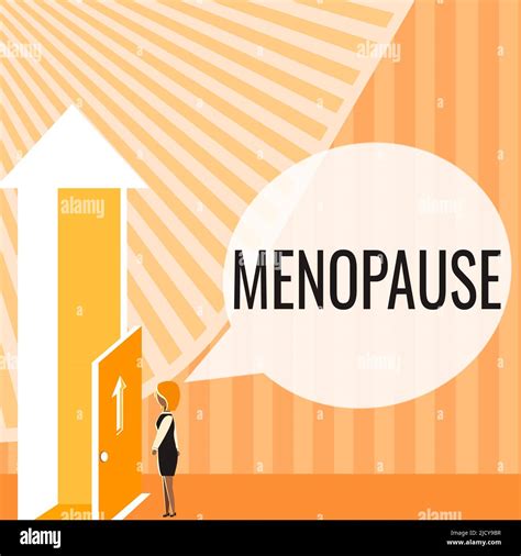Sign Displaying Menopause Word Written On Period Of Permanent