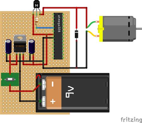 is a diode across dc motor enough to protect the capacitors r arduino