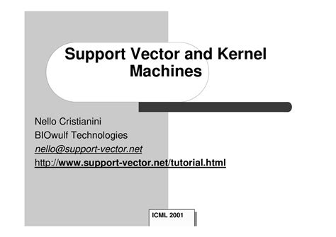 Support Vector And Kernel Machines Project Cis 700 Docsity