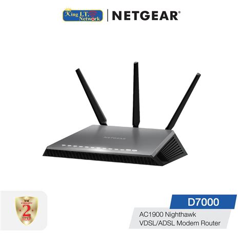 Netgear D7000 Nighthawk Ac1900 Wifi Vdsl Adsl Modem Router Shopee Thailand