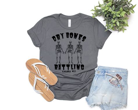 Dry Bones Rattling Png Svg Halloween Christian Design Bones Etsy