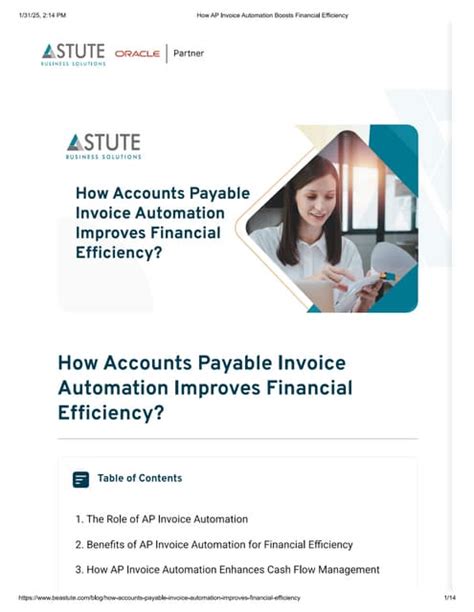 How Accounts Payable Invoice Automation Improves Financial Efficiency Pdf