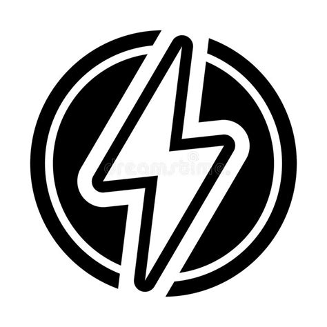 Energy Lightning Icon Lightning Electric Power Vector Illustration