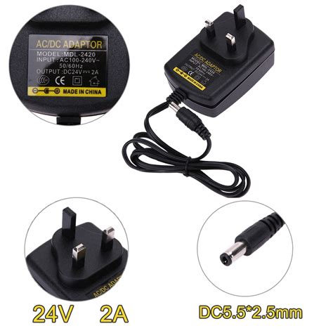 Universal strømforsyningsadapter dc24v 2a adapter... – Grandado