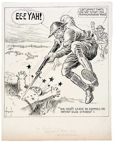 Lot 1354 Wwi Original Political Cartoon