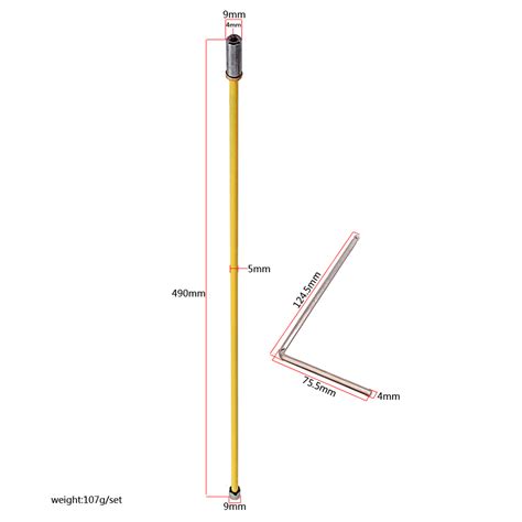 2 Way Adjustment Truss Rod 490mm Double Course Truss Rod For Guitar