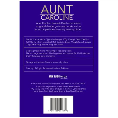 Aunt Caroline Gluten Free Basmati Rice 5kg Bazachi