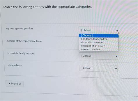 i need typed answer with explanation match the following course
