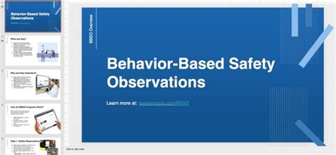 Free Behavior Based Safety Observation Bbso Training Powerpoint