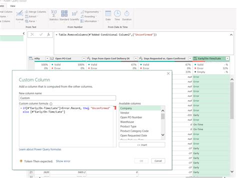 solved power query custom column help please microsoft fabric community