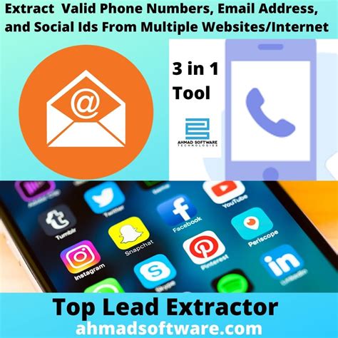how do you extract thousands of emails and phone numbers from multiple