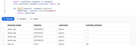 Python Is It Possible For A Snowpark Stored Procedure To Produce A