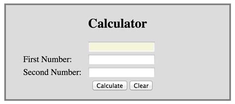 Javascript Why Are Calculate And Clear Buttons On Top Of Each Other