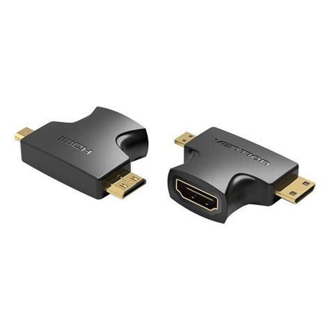 Vention Mini And Micro Hdmi Male To Hdmi Female Adapter Ven Agfb0