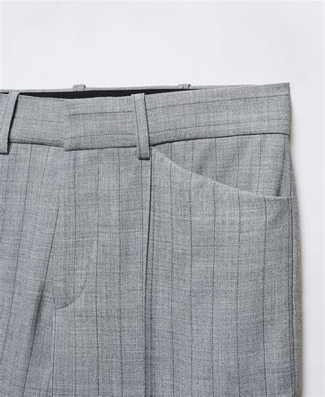 Mango Womens Pinstripe Suit Pants Macys