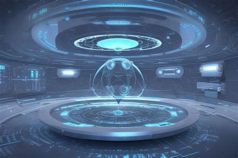 Premium Ai Image Futuristic Quantum Quantum Communication Lab