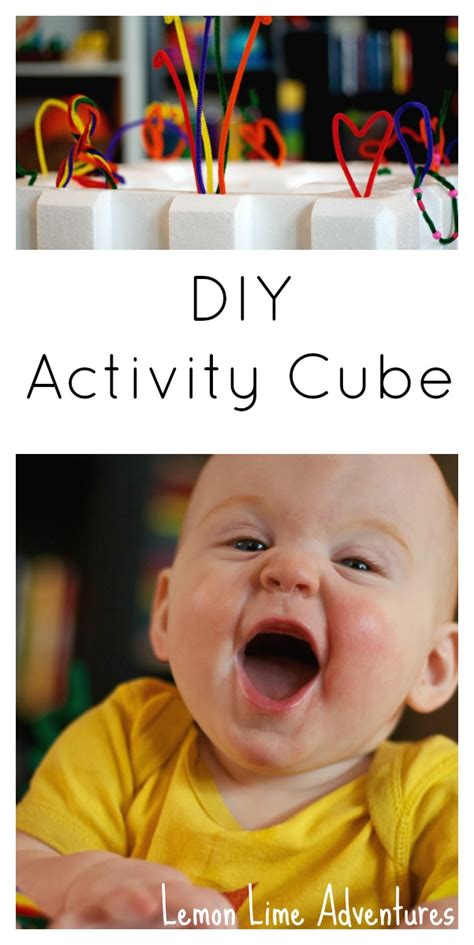DIY Activity Cube And Bead Track