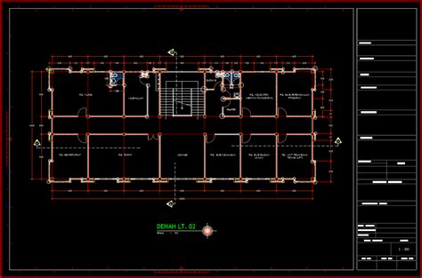 Gambar Kantor Dinas Kehutanan Dan Perkebunan 2 Lantai Dwg Autocad Asdar Id