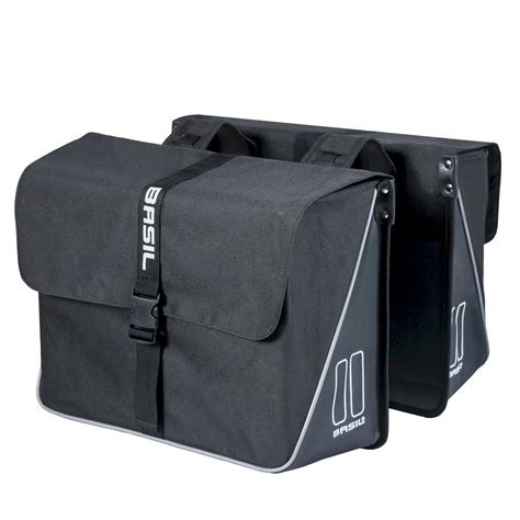 Basil Doppelpacktasche Forte Schwarz