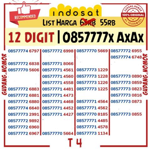 Jual Indosat 11 Digit Nomor Cantik Indosat Nomer Cantik Indosat No