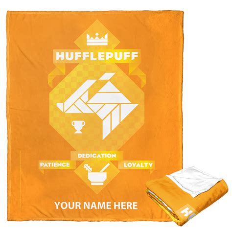 Warner Bros Harry Potter Hufflepuff Loyalty Personalized Silk Touch T