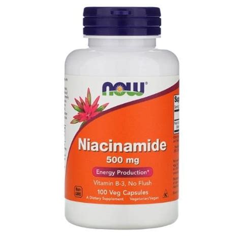 ナイアシンアミド 500mg ナウフーズ 100ベジカプセル錠 Now Foods Niacinamide 500mg 100vegcap