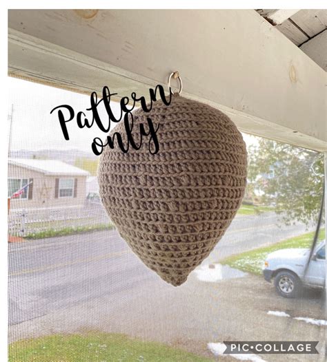 Crochet Hornet Or Wasp Nest Pattern Pattern Only Digital File Etsy