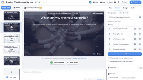 如何有效地向 Powerpoint 添加注释 Ahaslides