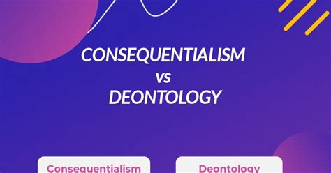 Consequentialism Vs Deontology Infographic