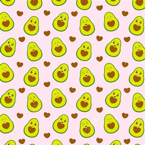 Avocado Cute Vector Hd Png Images Cute Avocado Pattern Cartoon