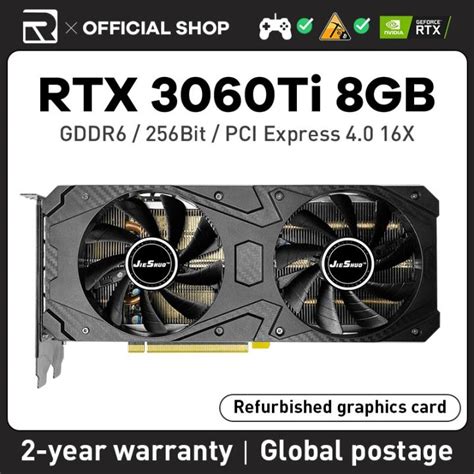 Jieshuo RTX 3060TI 8GB Geforce Graphics Card Rtx 3060 TI 8GB 256Bit