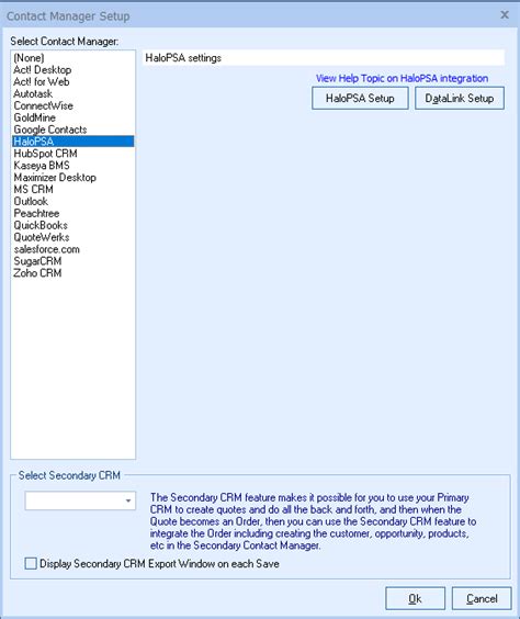 Quotewerks Setting Up The Halopsa Integration In Quotewerks