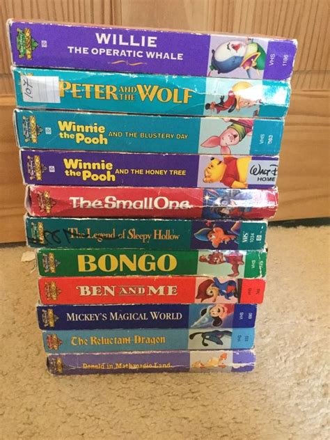 Walt Disney Mini Classics Vhs Lot Of Winnie The Pooh Mickey Mouse