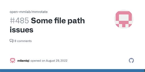 Some File Path Issues · Issue 485 · Open Mmlabmmrotate · Github