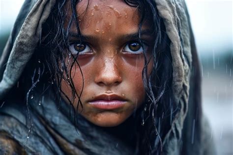 Premium Photo Captivating Closeup Portrait Of A Sad Girl With Intense
