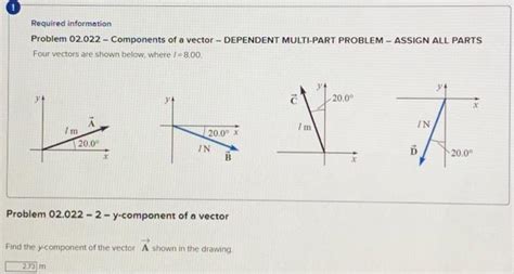 Solved Required Information Problem Components Of A Chegg Com