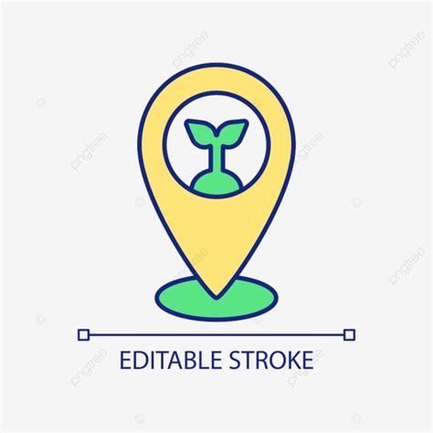 Technology Of Field Mapping Rgb Color Icon Illustration In