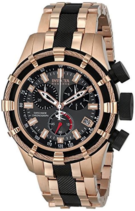 Invicta Mens 5628 Bolt Collection Rose Gold Tone Chronograph Watch