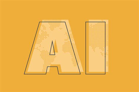 인공지능 딥 러닝 스마트 디지털 기술 과학 프로그래밍 프리젠 테이션 컨셉 디자인 비즈니스 미래를위한 Ai 벡터 일러스트레이션