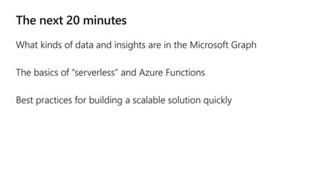 Azure Functions And Microsoft Graph Ppt