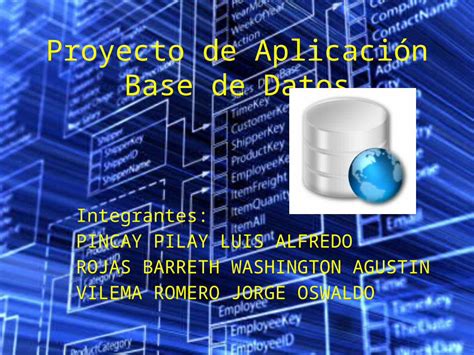 pptx proyecto de aplicación base de datos dokumen tips